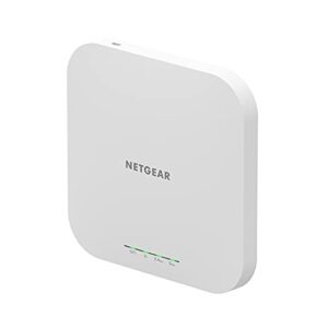 netgear cloud managed wireless access point (wax610) – wifi 6 dual-band ax1800 speed | up to 200 client devices | 802.11ax | insight remote management | poe+ powered or ac adapter (not included)