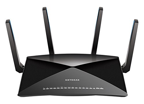 NETGEAR Nighthawk X10 Smart WiFi Router (R9000) - AD7200 Wireless Speed (up to 7200 Mbps) for 60Ghz WiFi Devices | Up to 2500 sq ft Coverage | 6 x 1G Ethernet, 1 x 10G SFP+, and 2 USB ports