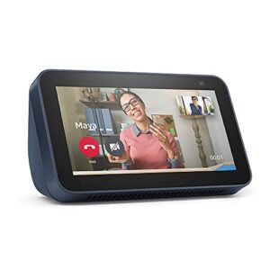 echo show 5 (2nd gen, 2021 release) | smart display with alexa and 2 mp camera | deep sea blue