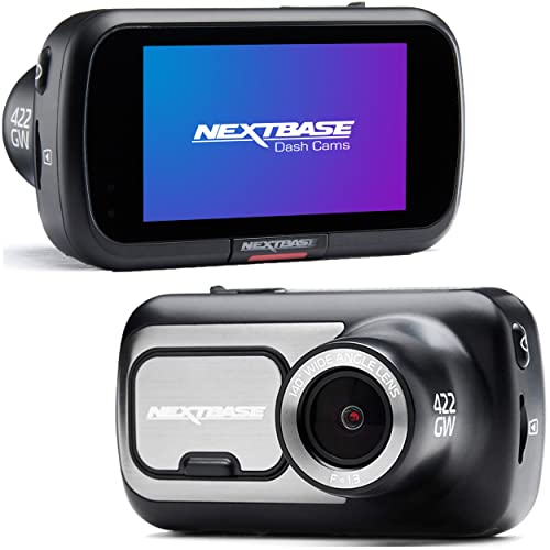 Nextbase 422GW Dash Cam - 1440p HD Recording in Car Camera - Wi-fi GPS Bluetooth Alexa Enabled - Parking Mode - Night Vision - Loop Recording - Automatic Power and Crash Detection