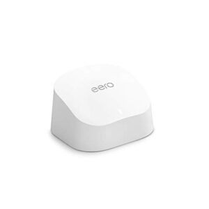 amazon eero 6 mesh wi-fi router | supports speeds up to 900 mbps | connect to alexa | coverage up to 1,500 sq. ft. | 2020 release