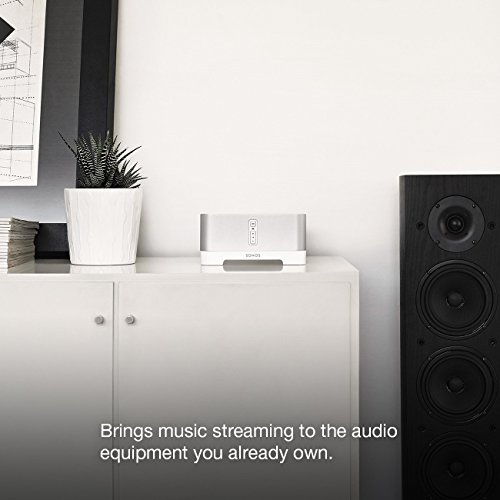 Sonos Connect: Amp - Wireless Home Audio Amplifier for Streaming Music, Amazon Certified and Works With Alexa