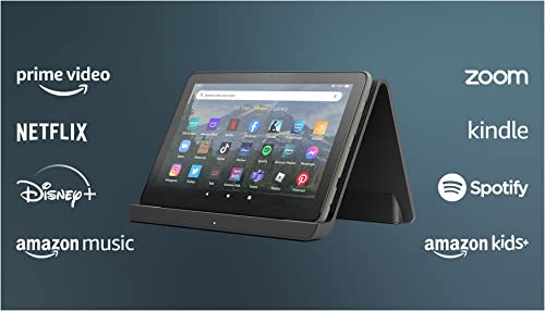 All-new Amazon Fire HD 8 Plus tablet, 8” HD Display, 32 GB, 3GB RAM, 30% faster processor, and Made for Amazon Wireless Charging Dock, (2022 release), Gray