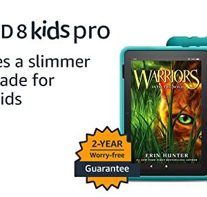 All-new Amazon Fire HD 8 Kids Pro tablet, 8" HD display, ages 6-12, 30% faster processor, 13 hours battery life, Kid-Friendly Case, 32 GB, (2022 release), Hello Teal