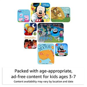 All-new Amazon Fire HD 8 Kids tablet, 8" HD display, ages 3-7, includes 2-year worry-free guarantee, Kid-Proof Case, 32 GB, (2022 release), Blue