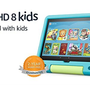 Amazon Fire HD 10 Kids tablet, 10.1", 1080p Full HD, ages 3–7, 32 GB, Aquamarine