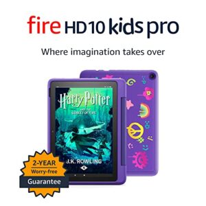 Amazon Fire HD 10 Kids Pro tablet, 10.1", 1080p Full HD, ages 6–12, 32 GB, (2021 release), named"Best Tablet for Big Kids" by Good Housekeeping, Doodle