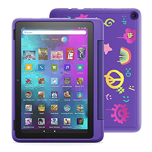 Amazon Fire HD 10 Kids Pro tablet, 10.1", 1080p Full HD, ages 6–12, 32 GB, (2021 release), named"Best Tablet for Big Kids" by Good Housekeeping, Doodle