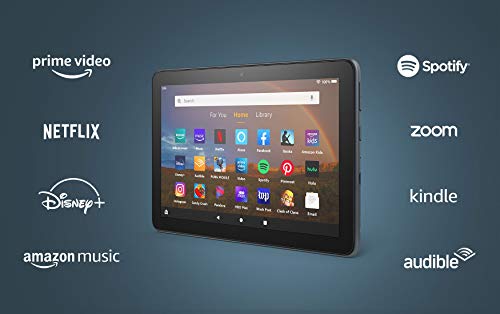 Amazon Fire HD 8 Plus tablet, HD display, 32 GB, (2020 release), our best 8" tablet for portable entertainment, Slate