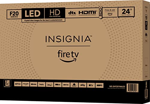 INSIGNIA 24-inch Class F20 Series Smart HD 720p Fire TV (NS-24F201NA23, 2022 Model)