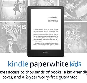 Kindle Paperwhite Kids (8 GB) – Made for reading - access thousands of books with Amazon Kids+, 2-year worry-free guarantee