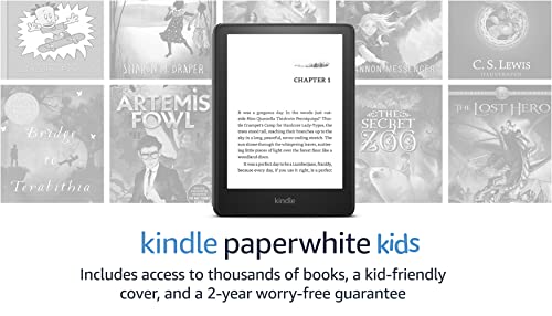 Kindle Paperwhite Kids (8 GB) – Made for reading - access thousands of books with Amazon Kids+, 2-year worry-free guarantee