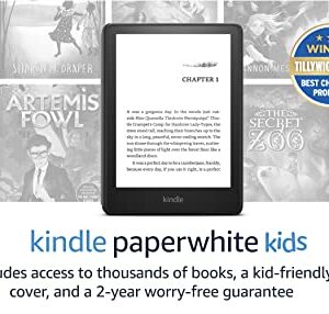 Kindle Paperwhite Kids (8 GB) – Made for reading - access thousands of books with Amazon Kids+, 2-year worry-free guarantee