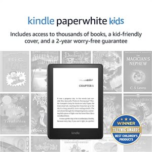 Kindle Paperwhite Kids (8 GB) – Made for reading - access thousands of books with Amazon Kids+, 2-year worry-free guarantee