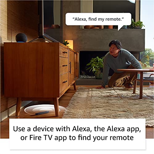 Introducing Alexa Voice Remote Pro, includes remote finder, TV controls, backlit buttons, requires compatible Fire TV device