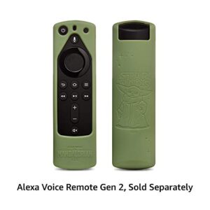 star wars the mandalorian remote cover, for fire tv alexa voice remote gen 2 (grogu green)