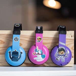 Made for Amazon Volume Limiting Bluetooth BuddyPhones, PlayTime in Blue. Ages (3-7)