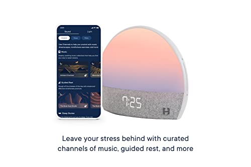 Hatch Restore - Sound Machine, Smart Light, Personal Sleep Routine, Bedside Reading Light, Wind Down Content and Sunrise Alarm Clock for Gentle Wake Up