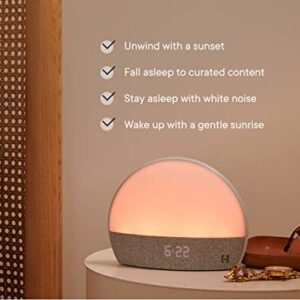 Hatch Restore - Sound Machine, Smart Light, Personal Sleep Routine, Bedside Reading Light, Wind Down Content and Sunrise Alarm Clock for Gentle Wake Up