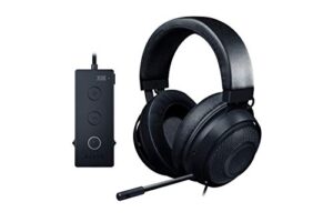 razer kraken tournament edition thx 7.1 surround sound gaming headset: retractable noise cancelling mic – usb dac –  for pc, ps4, ps5, nintendo switch, xbox one, xbox series x & s, mobile – black