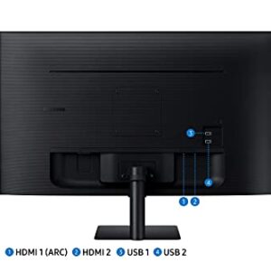 SAMSUNG M5 Series 32-Inch FHD 1080p Smart Monitor & Streaming TV (Tuner-Free), Netflix, HBO, Prime Video, & More, Apple Airplay, Bluetooth, Built-in Speakers, Remote Included (LS32AM500NNXZA)