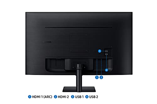 SAMSUNG M5 Series 32-Inch FHD 1080p Smart Monitor & Streaming TV (Tuner-Free), Netflix, HBO, Prime Video, & More, Apple Airplay, Bluetooth, Built-in Speakers, Remote Included (LS32AM500NNXZA)