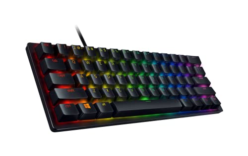 Razer Huntsman Mini 60% Gaming Keyboard: Fast Keyboard Switches - Linear Optical Switches - Chroma RGB Lighting - PBT Keycaps - Onboard Memory - Classic Black