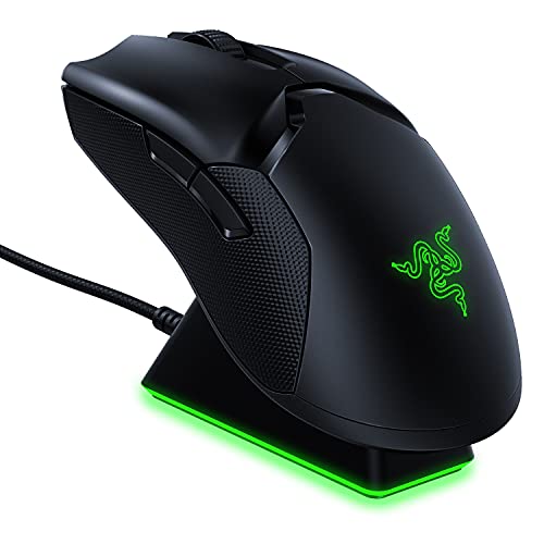 Razer Viper Ultimate Hyperspeed Lightweight Wireless Gaming Mouse & RGB Charging Dock: Fastest Gaming Mouse Switch - 20K DPI Optical Sensor - Chroma Lighting - 8 Programmable Buttons - 70 Hr Battery