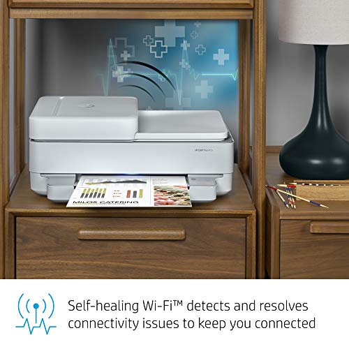 HP ENVY Pro 6455 Wireless All-in-One Printer, Mobile Print, Scan & Copy, Auto Document Feeder, HP Instant Ink ready, Works with Alexa (5SE45A)