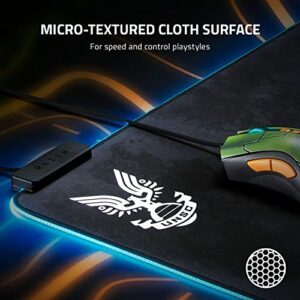 Razer Goliathus Extended Chroma Gaming Mousepad: Customizable RGB Lighting - Soft, Cloth Material - Balanced Control & Speed - Non-Slip Rubber Base - Halo Infinte Edition