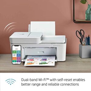 HP DeskJet Plus 4158 All-in-One Wireless Printer, Scan, Copy, Instant Ink Ready, 7FS76A (Renewed)