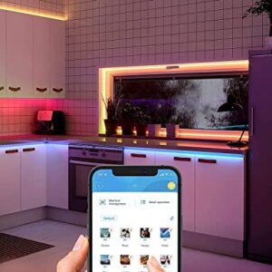 Govee Smart LED Strip Lights, 50ft WiFi RGB LED Lights, Works with Alexa and Google Assistant, DIY Mode and Music Sync Strip Lights for Bedroom, Living Room, Kitchen (No Remote Include)