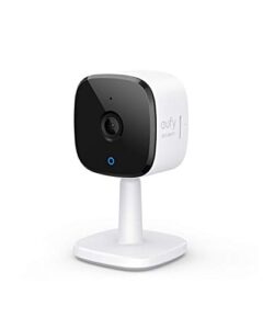 eufy security solo indoorcam c24, 2k security indoor camera, plug-in camera with wi-fi, ip camera, human & pet ai, voice assistant compatibility, night vision, two-way audio, homebase not compatible