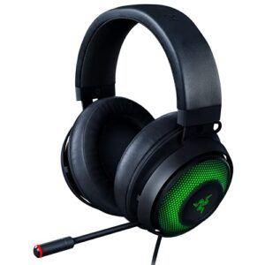 razer kraken ultimate rgb usb gaming headset: thx 7.1 spatial surround sound – chroma rgb lighting – retractable active noise cancelling mic – aluminum & steel frame – for pc & mac – classic black