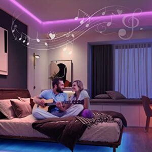 Govee Smart LED Strip Lights, 32.8ft WiFi LED Light Strip with App and Remote Control, Works with Alexa and Google Assistant, Music Sync Lights for Bedroom, Kitchen, TV, Party ( 2 Rolls of 16.4ft)