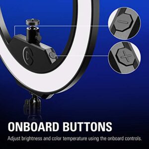 Elgato Ring Light - Premium 2500 lumens Light with desk clamp and ball mount for Streaming, TikTok, Instagram, Home Office, Temperature and Brightness app-adjustable on Mac, PC, iOS, Android