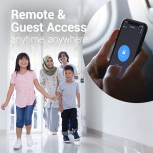 Bosma Aegis Smart Door Lock w/WiFi Gateway, Auto-Unlock & Auto-Lock, Remote Control, APP-Less Guest Access, Break-in Detection, Works with Alexa & Google, Fits Your Existing Single-Cylinder Deadbolt