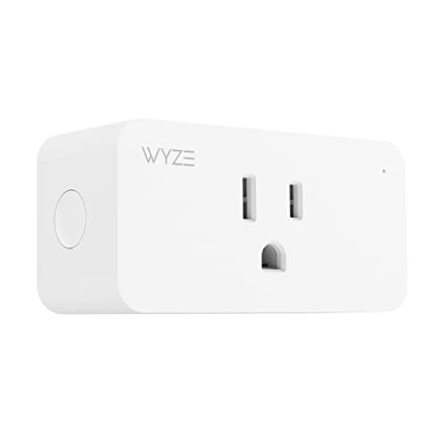 Wyze Plug, 2.4GHz WiFi Smart Plug, Works with Alexa, Google Assistant, IFTTT, No Hub Required, One-Pack, White – A Certified for Humans Device