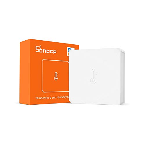 SONOFF SNZB-02 ZigBee Mini Indoor Temperature and Humidity Sensor for Checking the Room Climate, SONOFF ZigBee Bridge Required, Indoor Thermometer Hygrometer with Alert, Works with Alexa, Google Home