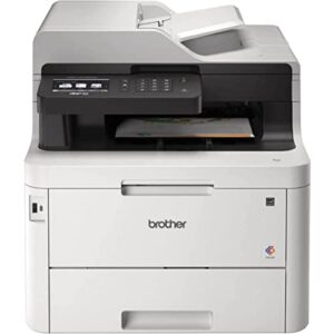 brother mfc-l3770cdw compact wireless digital color all-in-one printer with nfc, 3.7” color touchscreen, automatic document feeder, wireless and duplex printing and scanning