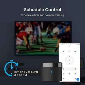 BroadLink RM4mini Smart Remote Hub with Sensor Cable -WiFi IR Blaster for TV Remote, Smart AC Controller, Works with Alexa/Google Home/IFTTT