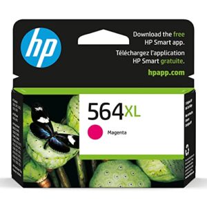 original hp 564xl magenta high-yield ink | works with deskjet 3500; officejet 4620; photosmart b8550, c6300, d5400, d7560, 5510, 5520, 6510, 6520, 7510, 7520, plus, premium, estation series | cb324wn