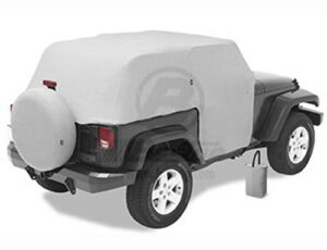 bestop 8104009 charcoal all weather trail cover for 2007-2018 wrangler 2-door