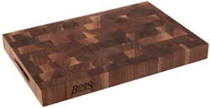 john boos walnut blo wal-ccb1812-175 classic collection wood end grain chopping block, 18″ x 12″ x 1.75″