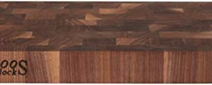 John Boos Walnut Blo WAL-CCB1812-175 Classic Collection Wood End Grain Chopping Block, 18" x 12" x 1.75"