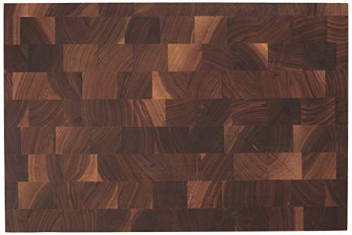 John Boos Walnut Blo WAL-CCB1812-175 Classic Collection Wood End Grain Chopping Block, 18" x 12" x 1.75"