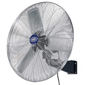 global industrial deluxe oscillating wall mount fan, 30″ diameter, 1/2hp, 10,000cfm