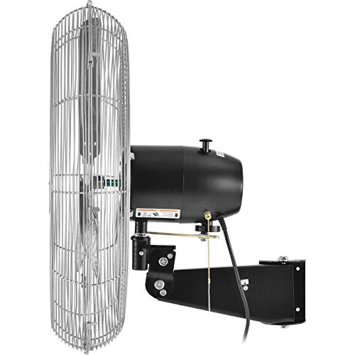 Global Industrial Deluxe Oscillating Wall Mount Fan, 30" Diameter, 1/2HP, 10,000CFM