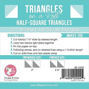 Triangles On A Roll 2-1/2in Half Square 50ft Template, 2.5"