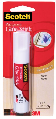 Scotch Glue Stick, .52 oz, Acid Free and Non-Toxic (6015)